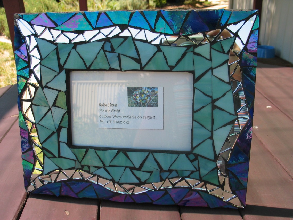 Kylie Hayes Mosaics: Mosaic photo frames